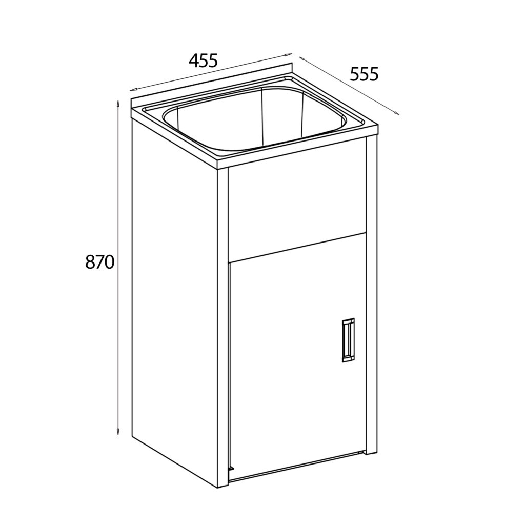 buy Tulsa Laundry Troughs with Metal Cabinet (35 litre)