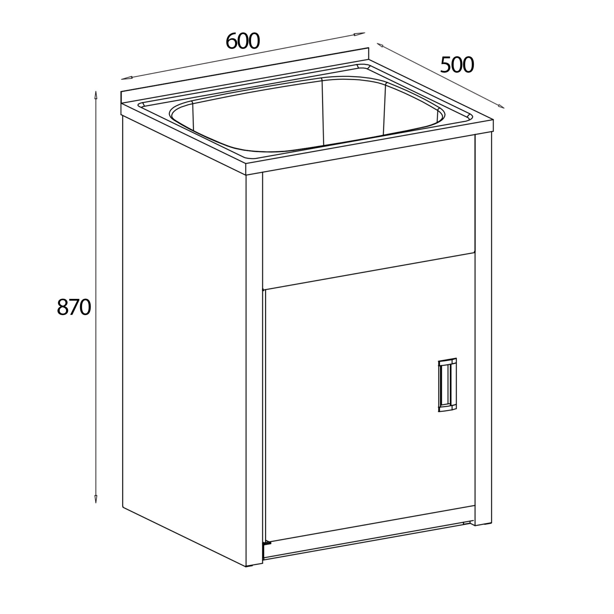 buy Tulsa Laundry Troughs with Metal Cabinet (45 litre)