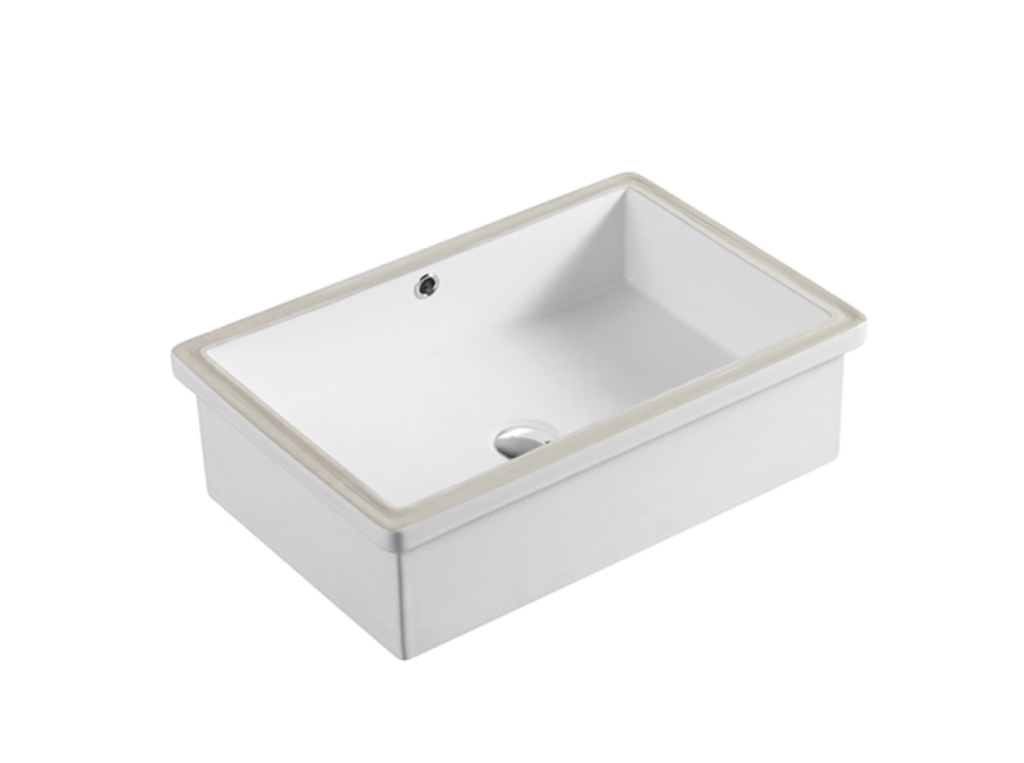 QUBI-II 500* 350 mm Rectangle Under Counter Basin Gloss White