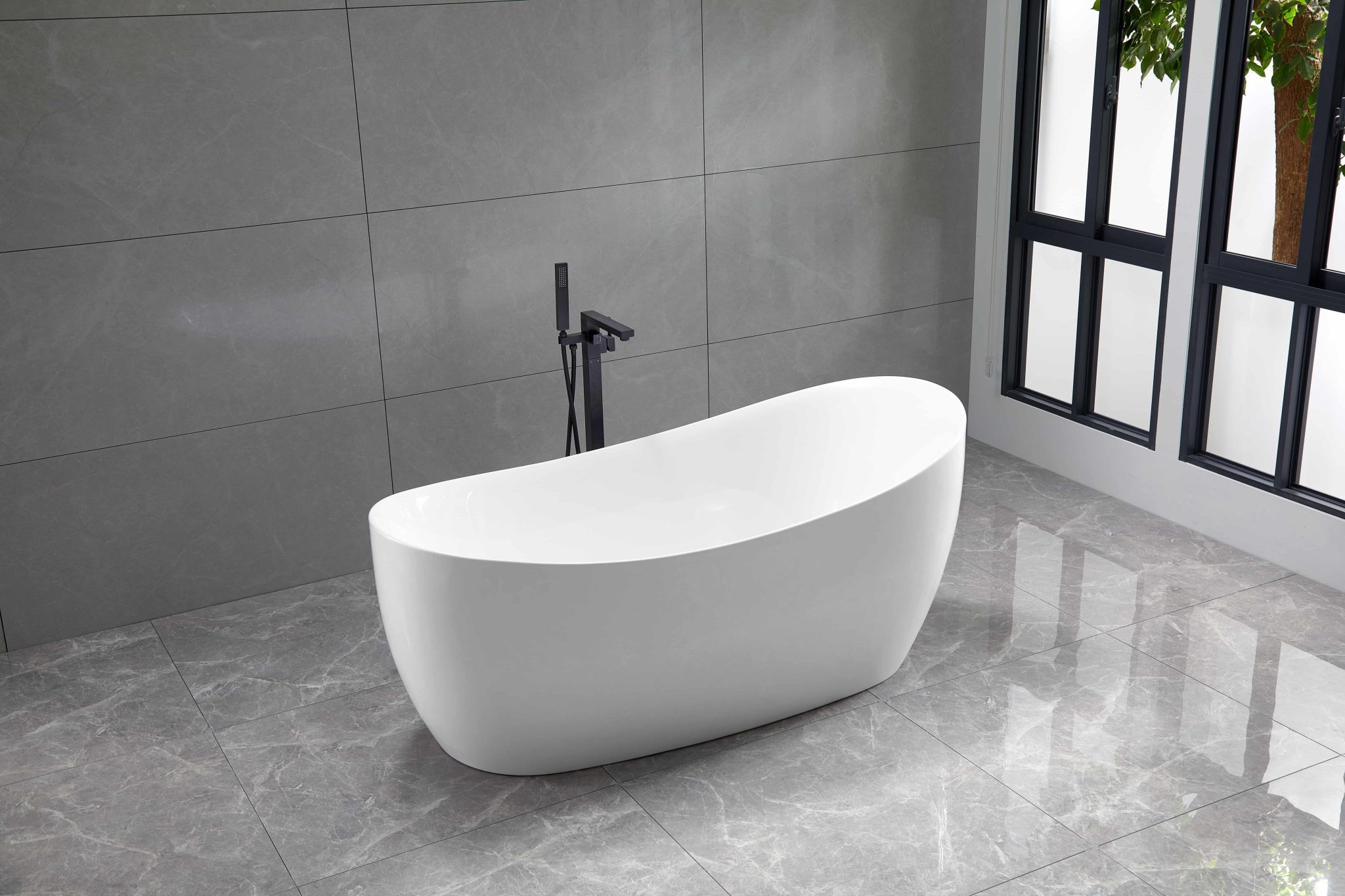 BERTON 1700 Free Standing Bathtub White in Melbourne | Topware