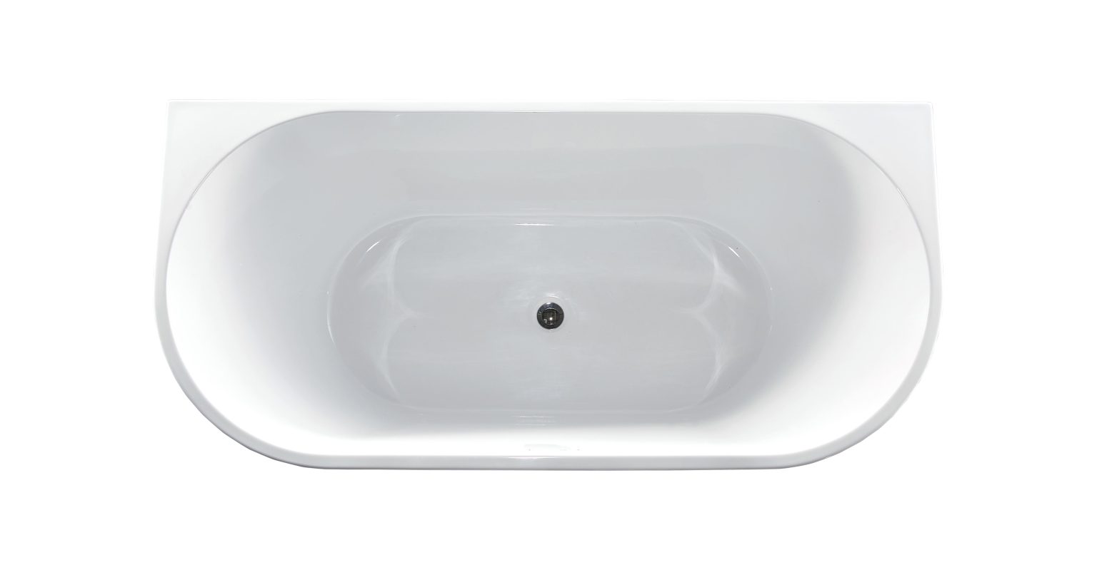 ROYAL 1500mm Back to Wall Freestanding Bath Tub in Melbourne | Topware