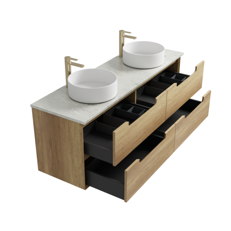 Moreno 1200mm All Drawer Timber Plywood Wall Hung Vanity in Melbourne ...