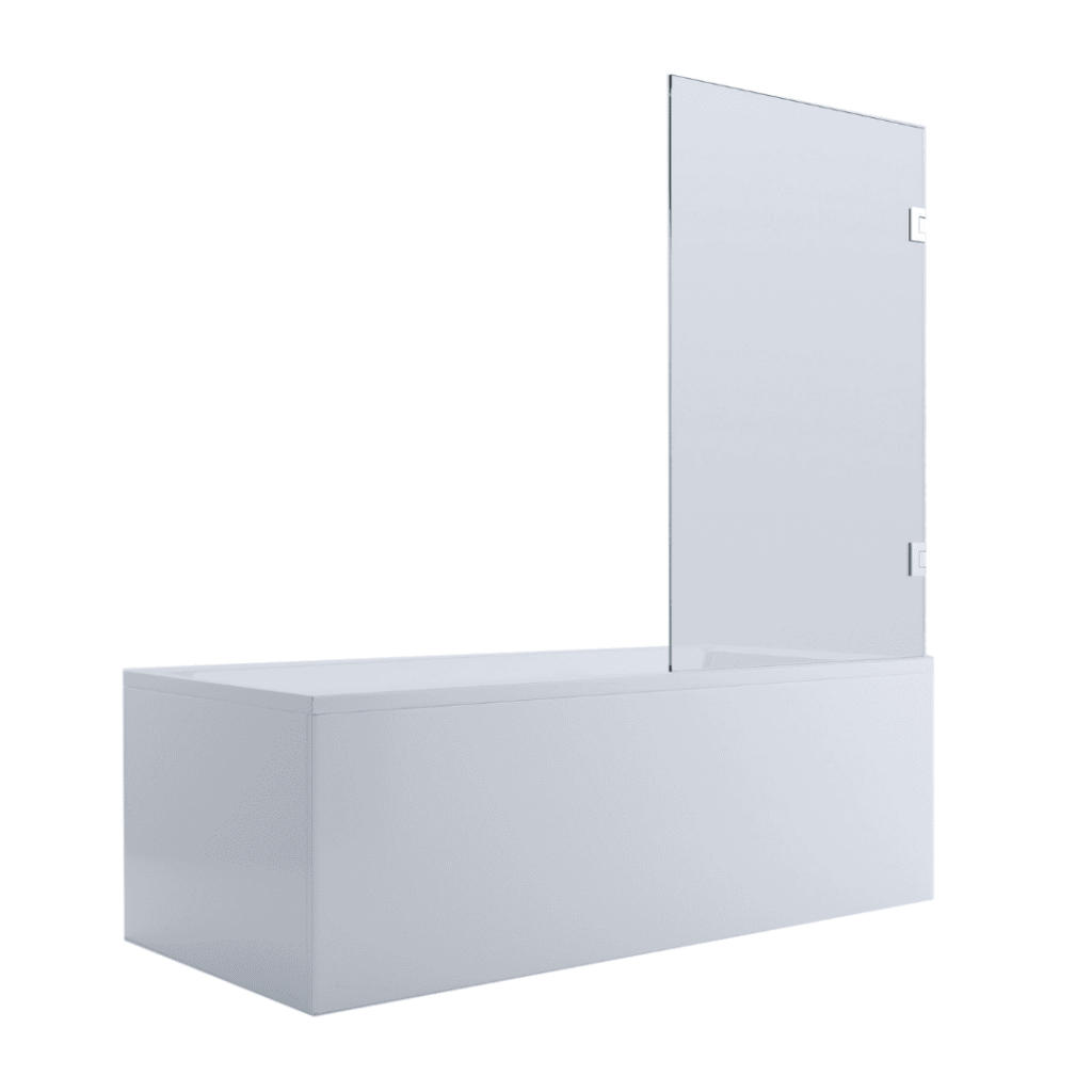 Fully-Frameless Over-Bath Screen Hinged Door - Color Options in ...